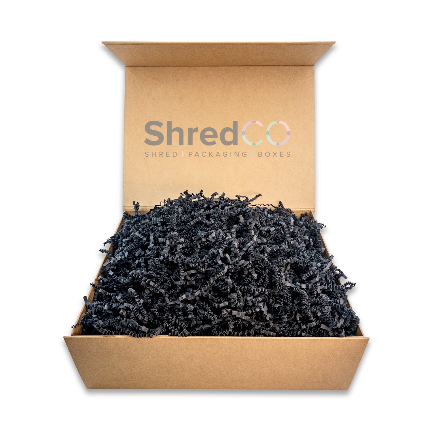 Black Zig Zag Shredded Paper | Crinkle Cut Hamper Fill | ShredCo ...